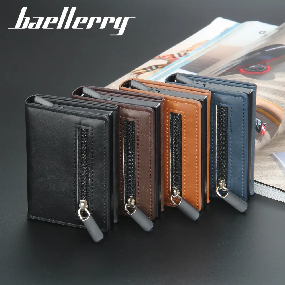 Tarjetero-Anti-RFID-2024-cartera-minimalista-para-hombre-funda-de-cuero ...