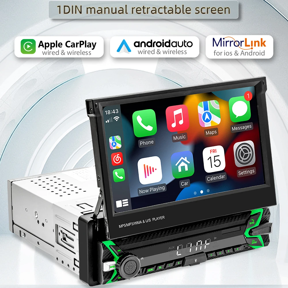 7-Inch-Car-MP4-Player-Car-Radio-Bluetooth-5-1-Android-Auto-Wireless ...