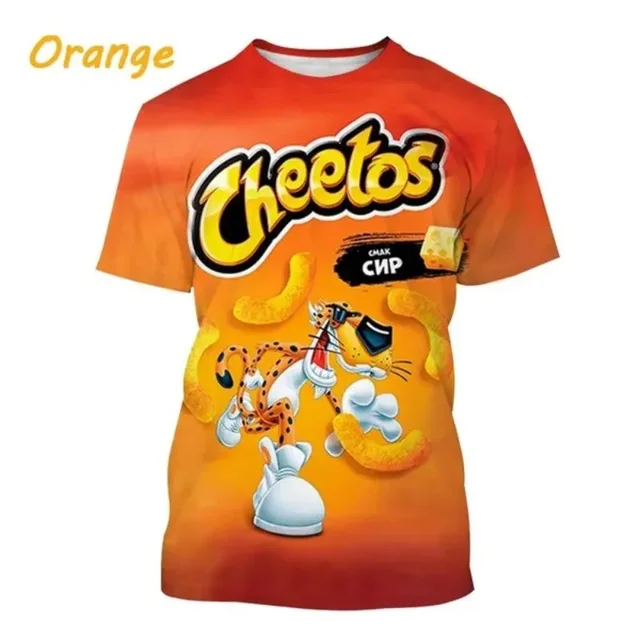 Cheetos 3d Printed T-shirt Funny Fashion Casual Cheetos Potato Chips ...