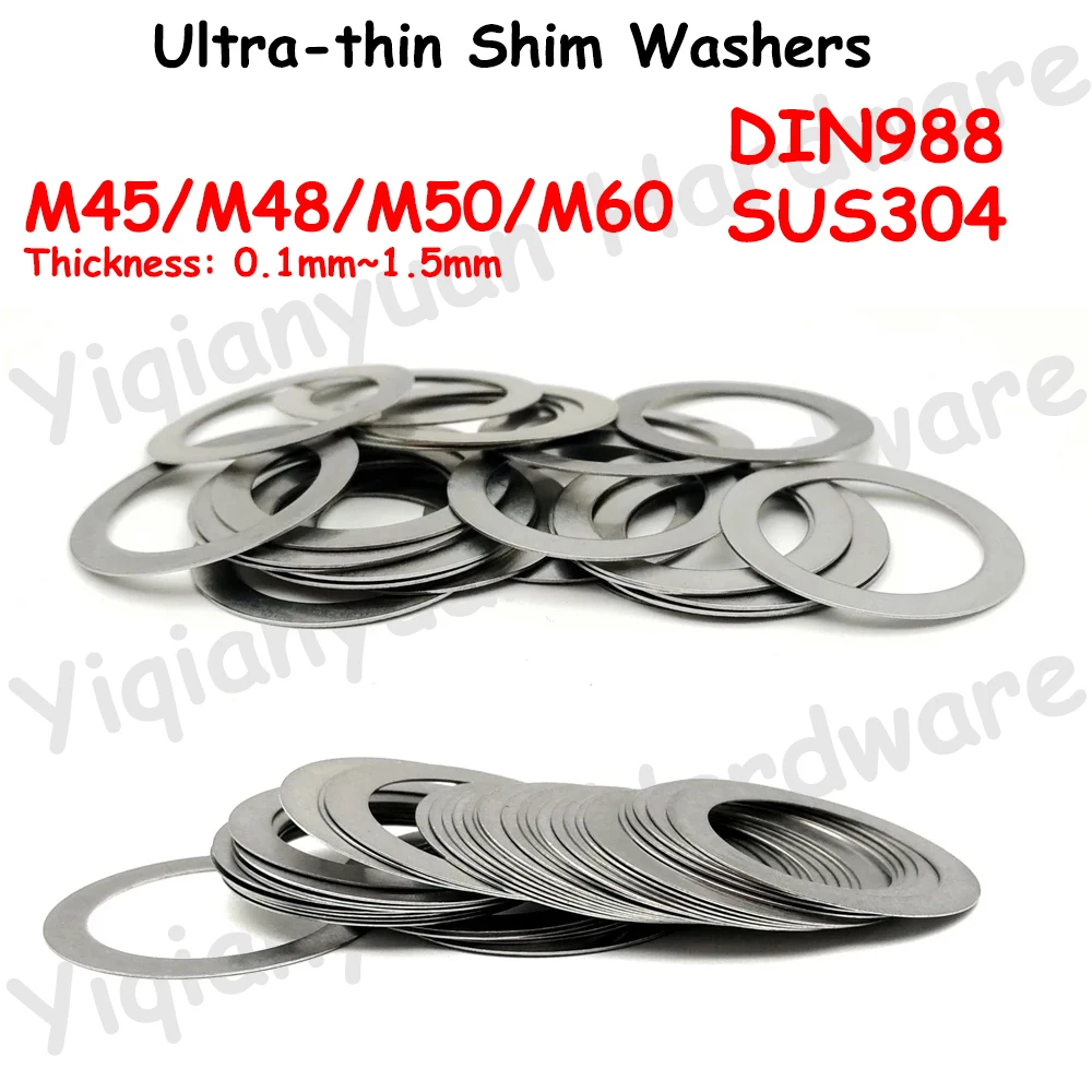 Yiqianyuan-M45-M48-M50-M60-DIN988-SUS304-Stainless-Steel-Adjusting-Shim ...