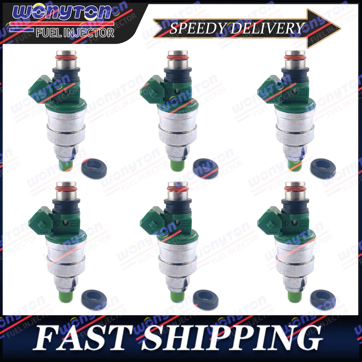 6Pcs-Brand-New-Fuel-Injectors-For-Mitsubishi-Montero-3-5L-1994-1996-INP ...