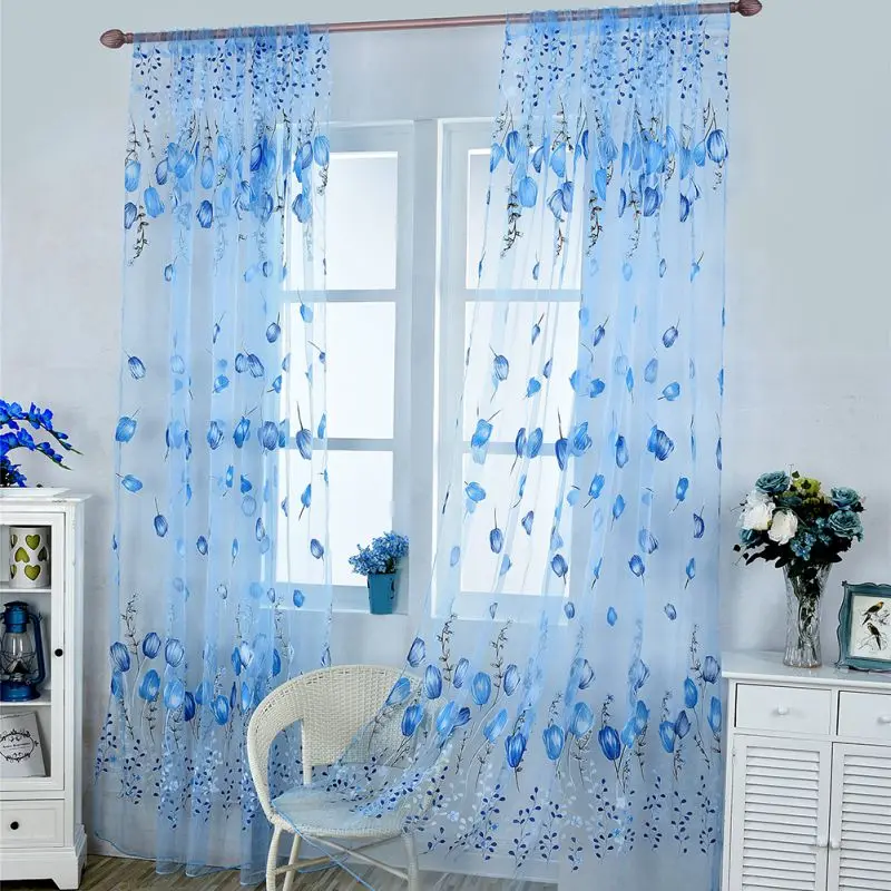 Tulle-Window-Curtains-Tulip-Pattern-Voile-Curtains-Sheer-Voile-Tulle ...