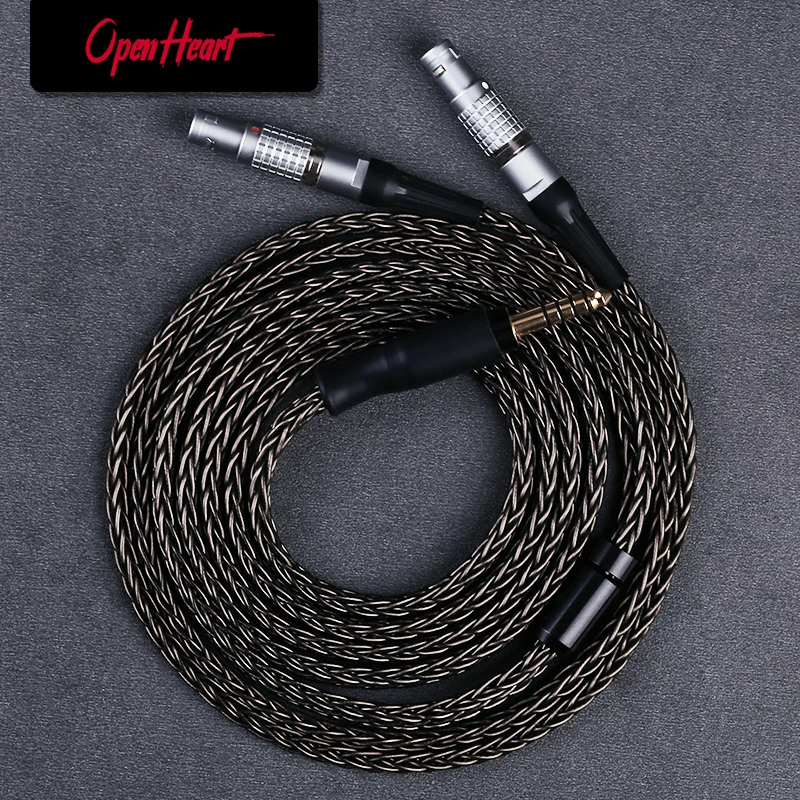 OPENHEART 16 Core Headphone Cable For Focal Utopia 4.4mm 2.5mm 6.35mm ...