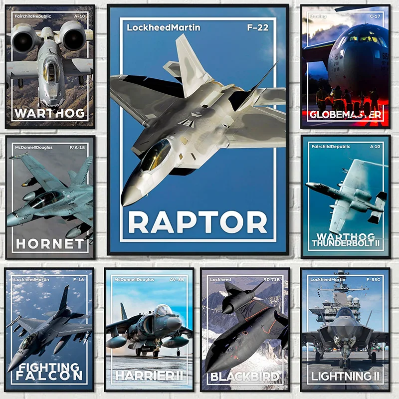 World Classic Aircraft F16 Fighting Falcon SR71B Blackbird Fighter ...