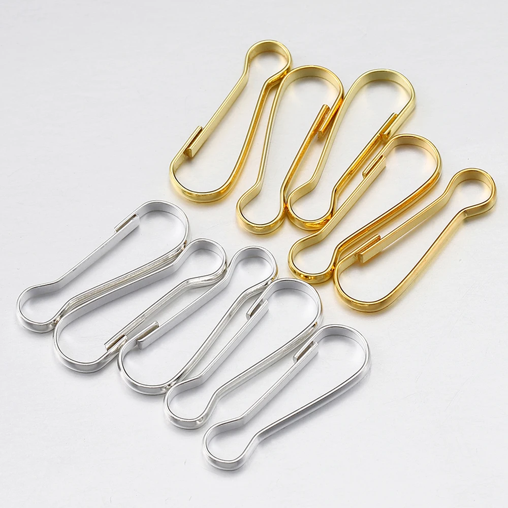 Spring Snap Clip Hook Keychain | Snap Hook Jewelry Clasp Ring - 100pcs ...