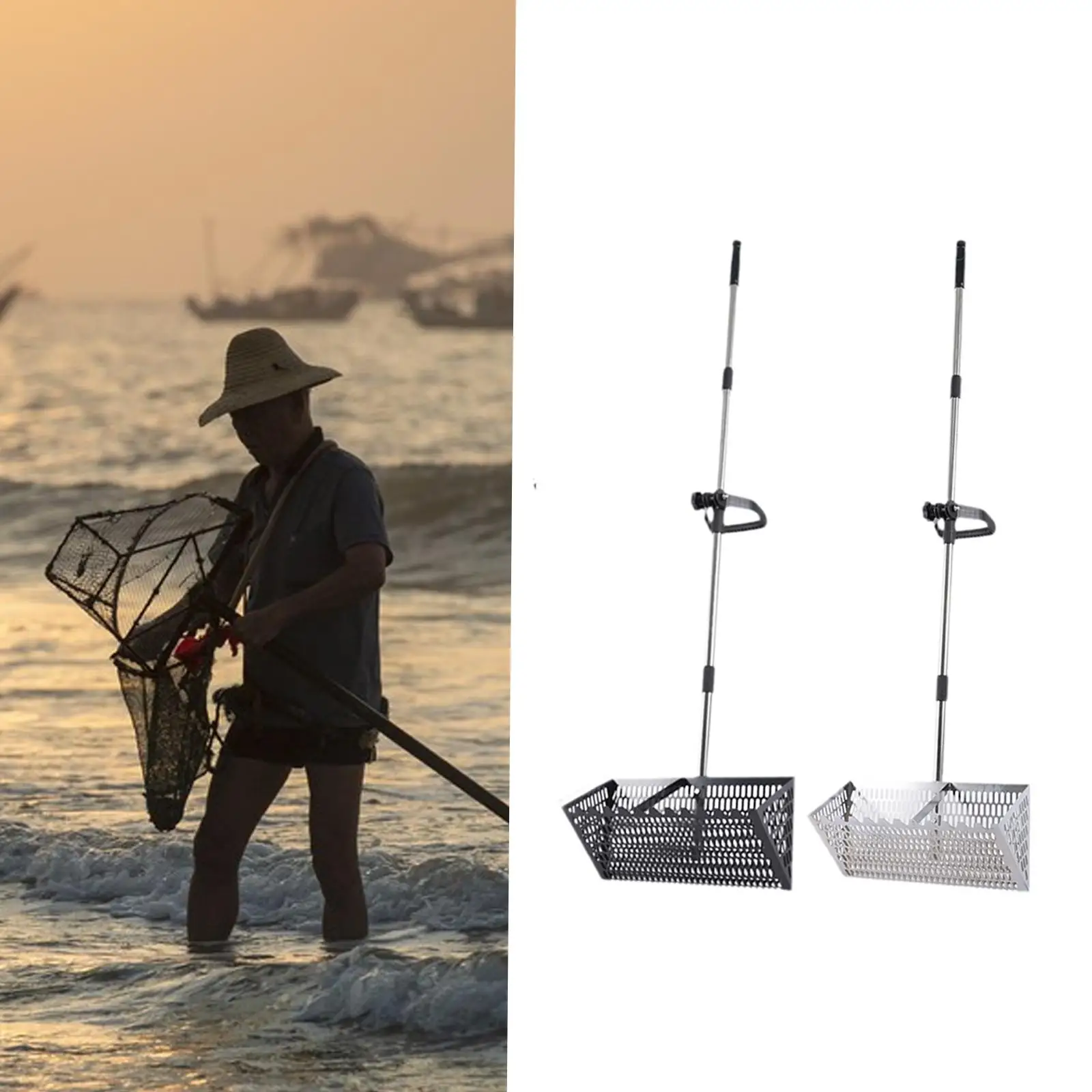 Sand Fleas Rake Convenient Sifting Large Long Handle Carbon Steel ...