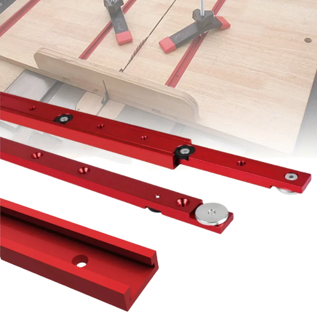 2pcs T Track Slot Miter Track Woodworking DIY Tool Aluminium Miter Bar ...