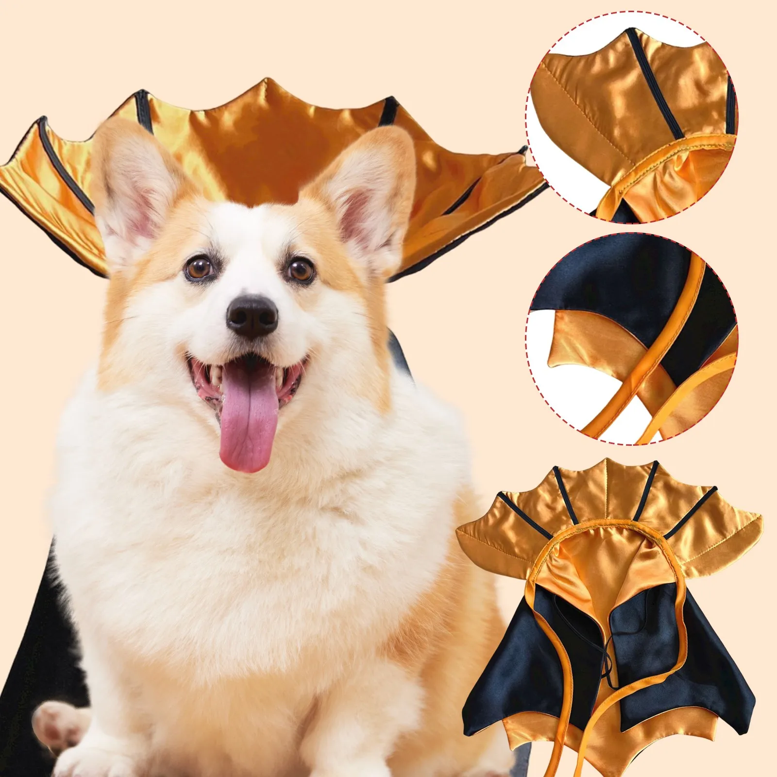 Adjustable Halloween Pet Cape – Costume & Party Accessory – Pup Meow