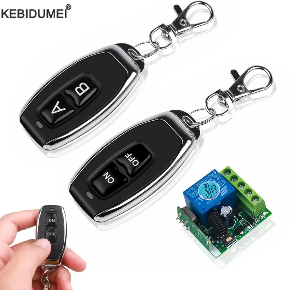 433Mhz-DC-12V-2CH-Universal-Wireless-Remote-Control-Switch-Relay ...