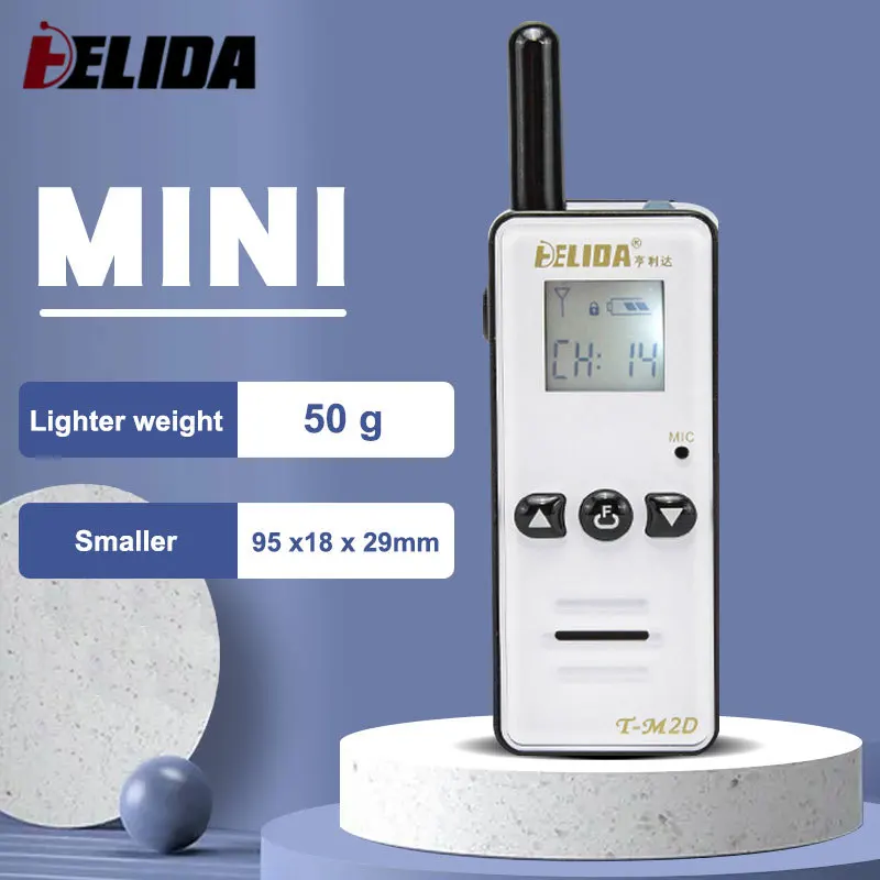 Mini Walkie Talkie LCD display ELIDA T M2D 2PCS/1PCS Handheld Two Way ...