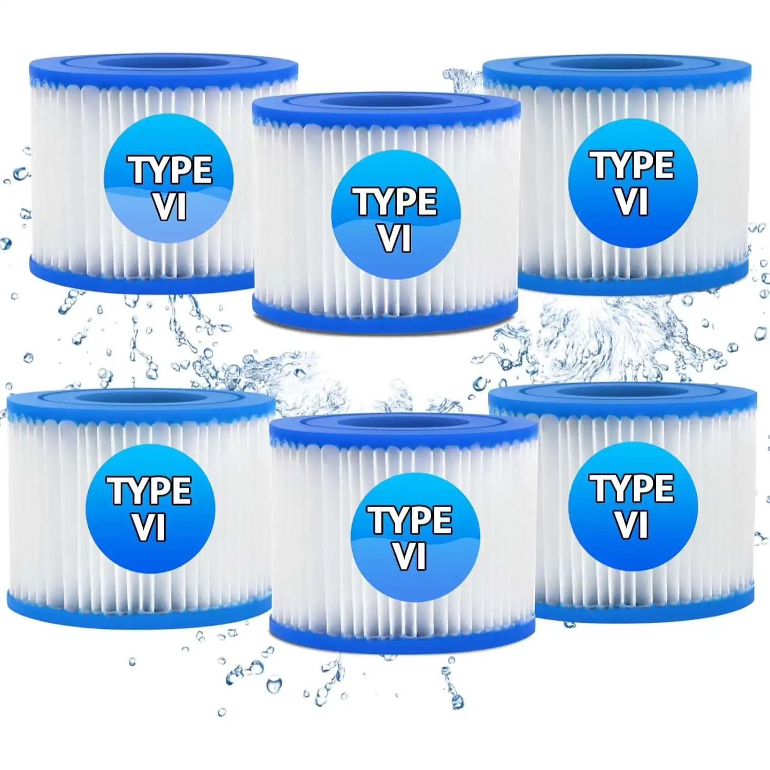 Hot Tub Filter, Filter Cartridge for Bestway VI and Lay-Z-Spa, 58323 ...