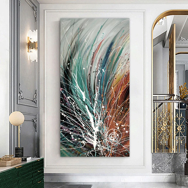 One-Piece-Color-Pigment-Canvas-Prints-Abstract-Painting-Wall-Picture ...