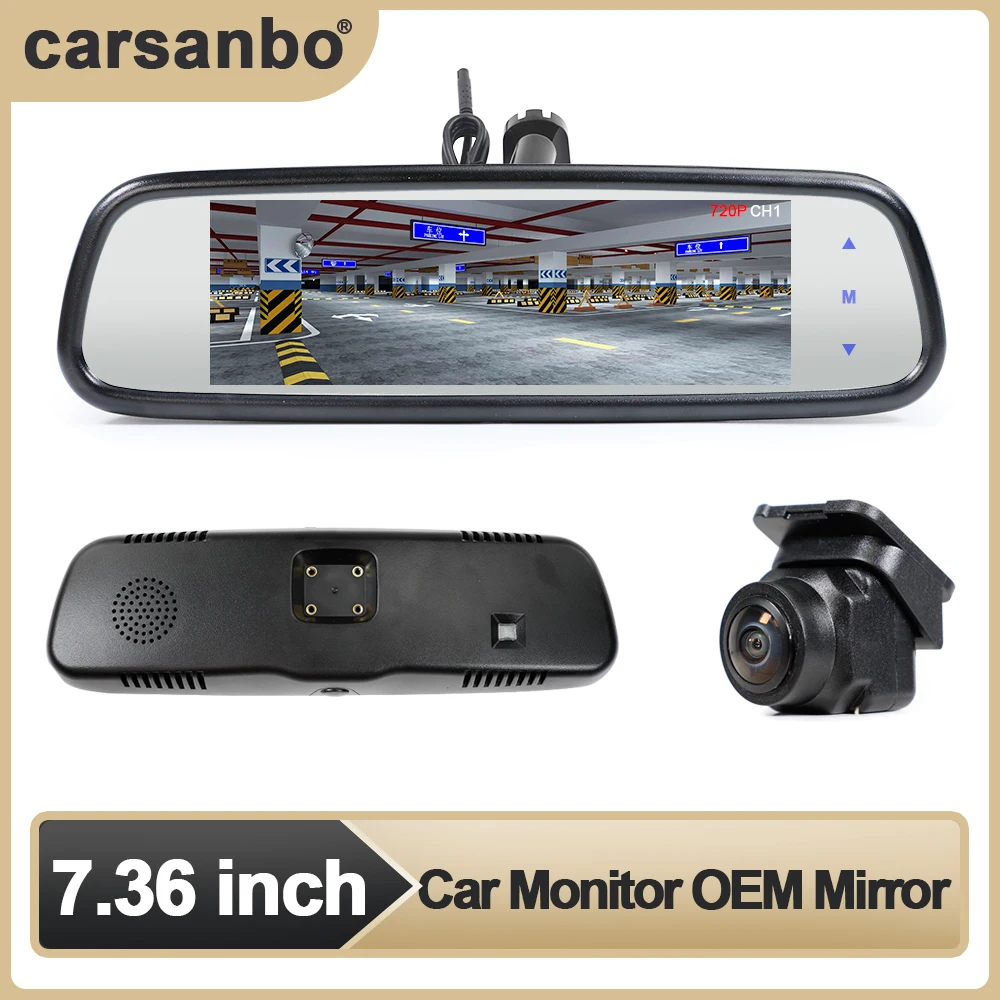 Carsanbo-Car-7-36-Inch-OEM-Mirror-Display-HD-800-480-Parking-Monitor ...