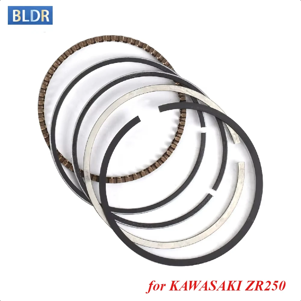 49mm 250cc Motorcycle Engine 4 Cylinder Piston Rings Kit for KAWASAKI ...