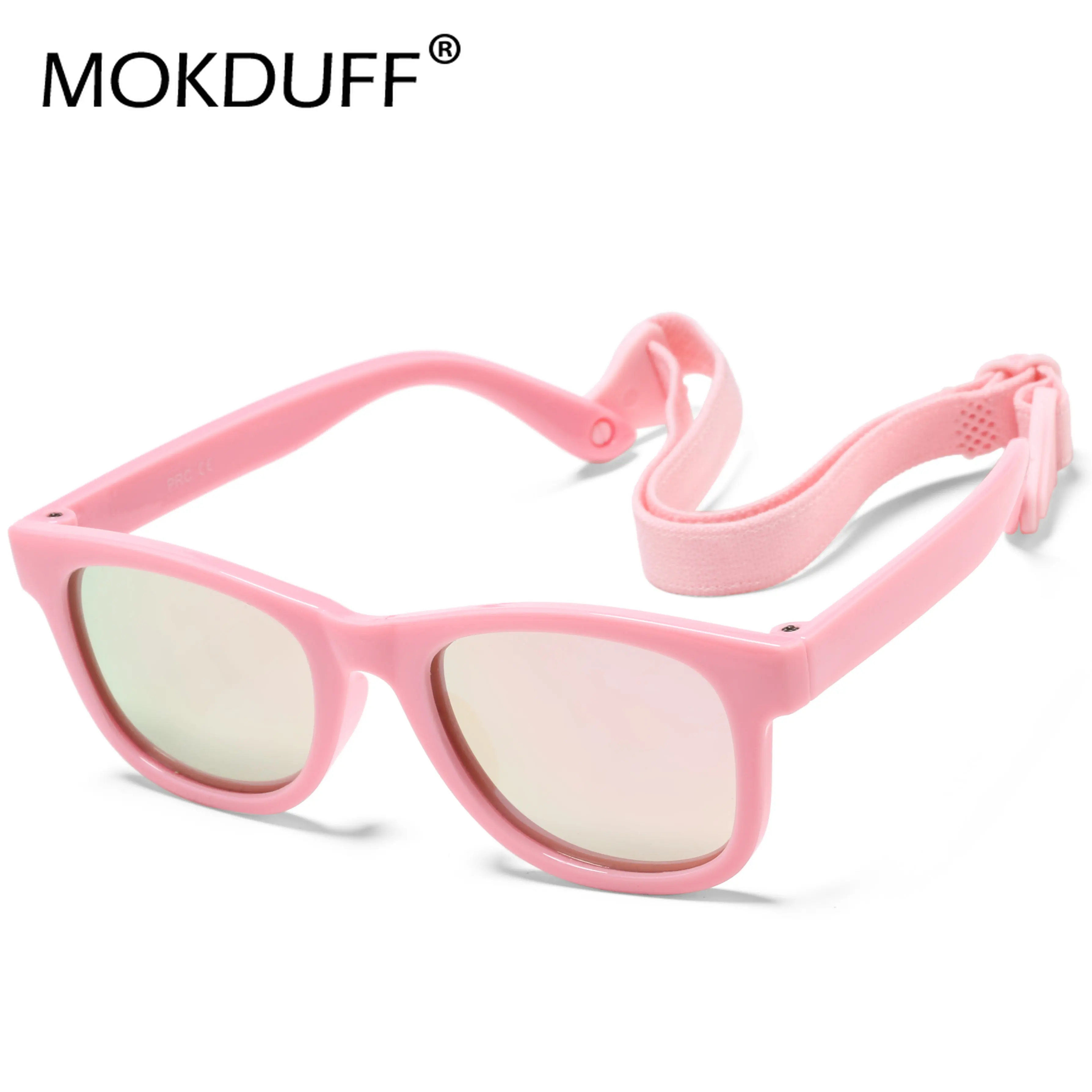 Gafas de sol cuadradas suaves con correa ajustable para bebé, gafas de ...