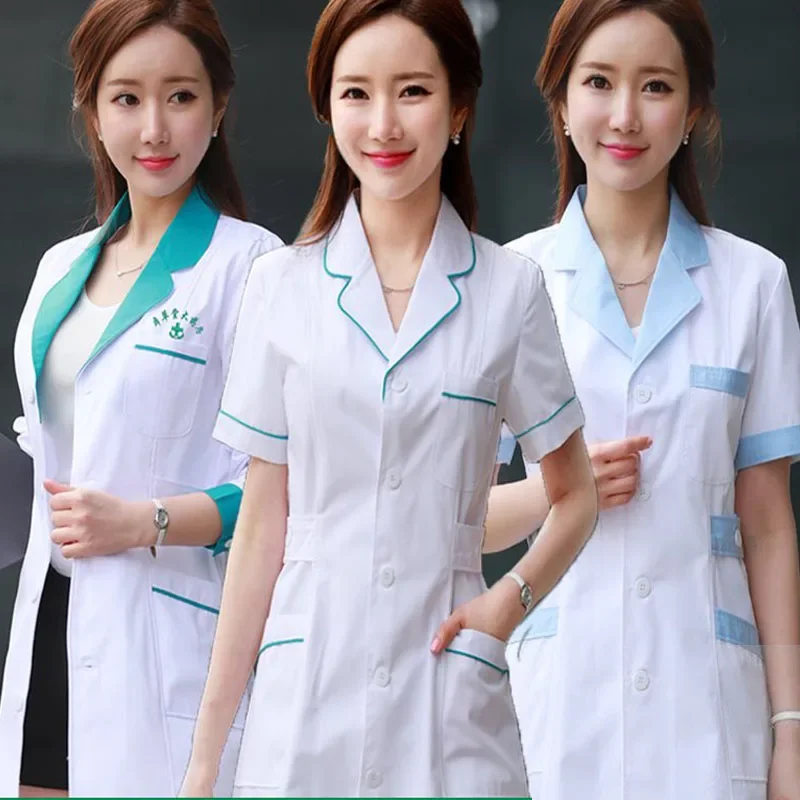 Pharmacy Beautician Coat White Beauty Uniform Dress Beauty Spa Uniform ...