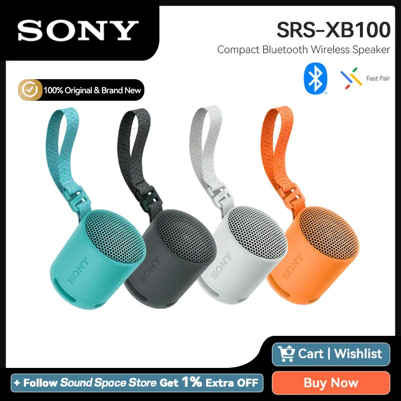 Sony-SRS-XB100-Compact-Bluetooth-Speaker-Outdoor-Portable-Speaker ...