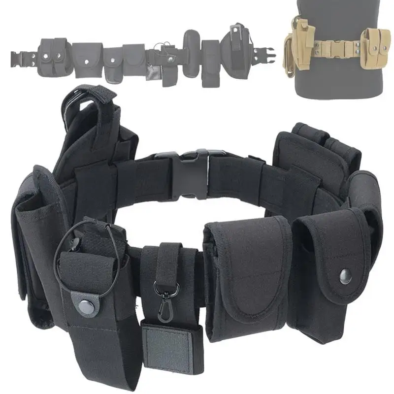 Tactical-Duty-Belt-Set-with-Utility-Tool-Pouch-Molle-Military-Hunting ...