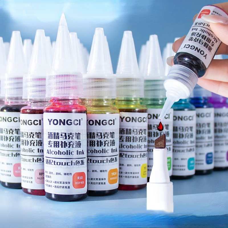 168 Color Full Set Marker Refill Universal Touch Watercolor Pen Pigment ...