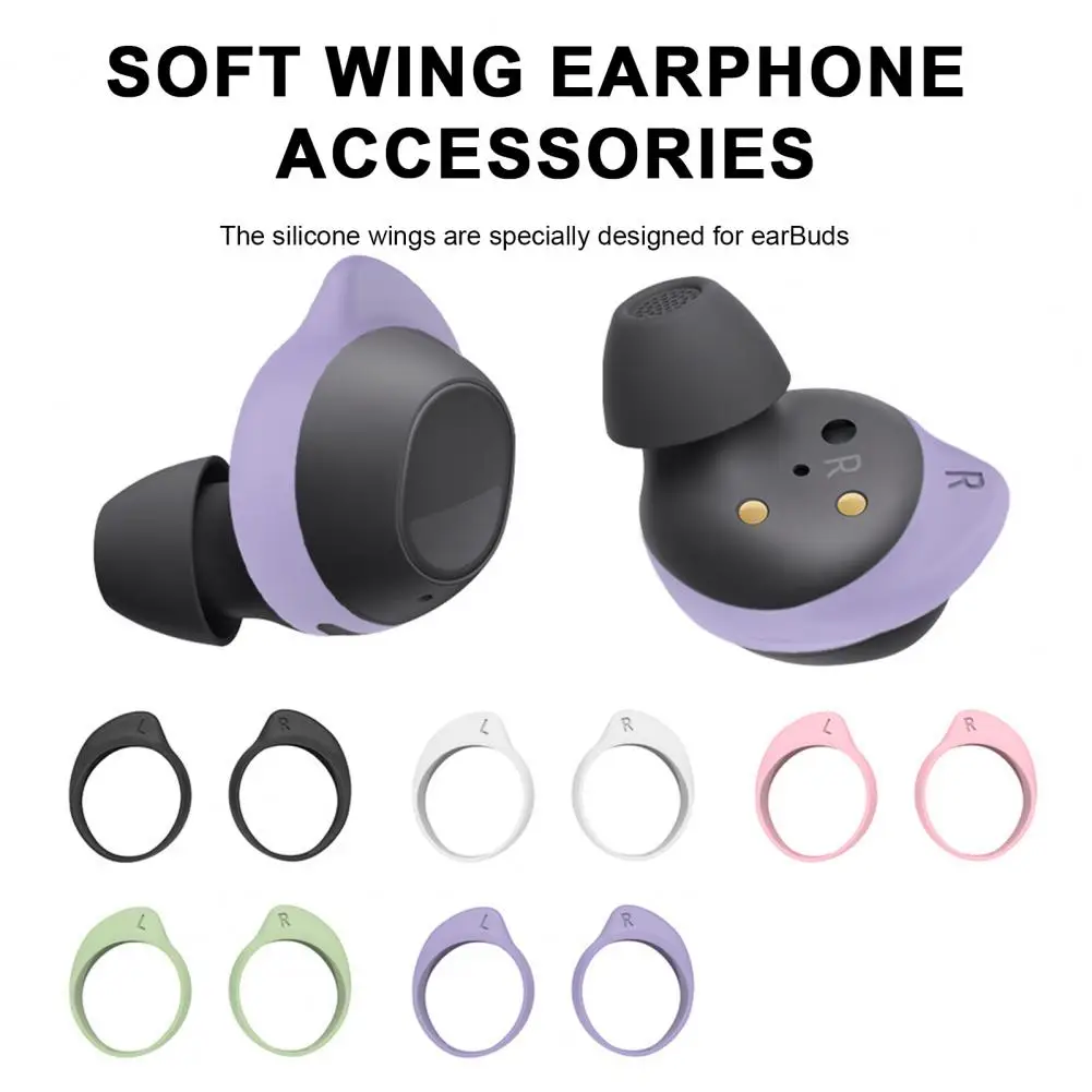 Soft-Silicone-Wingtips-para-Galaxy-Buds-Fe-fone-de-ouvido-sem-fio ...