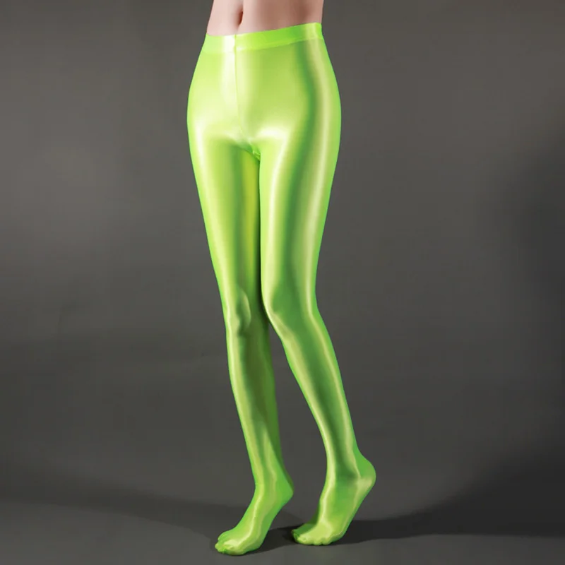 Cotton Candy - Glossy High Waist Spandex Tights - Shiny Fashion | LALE LOOK