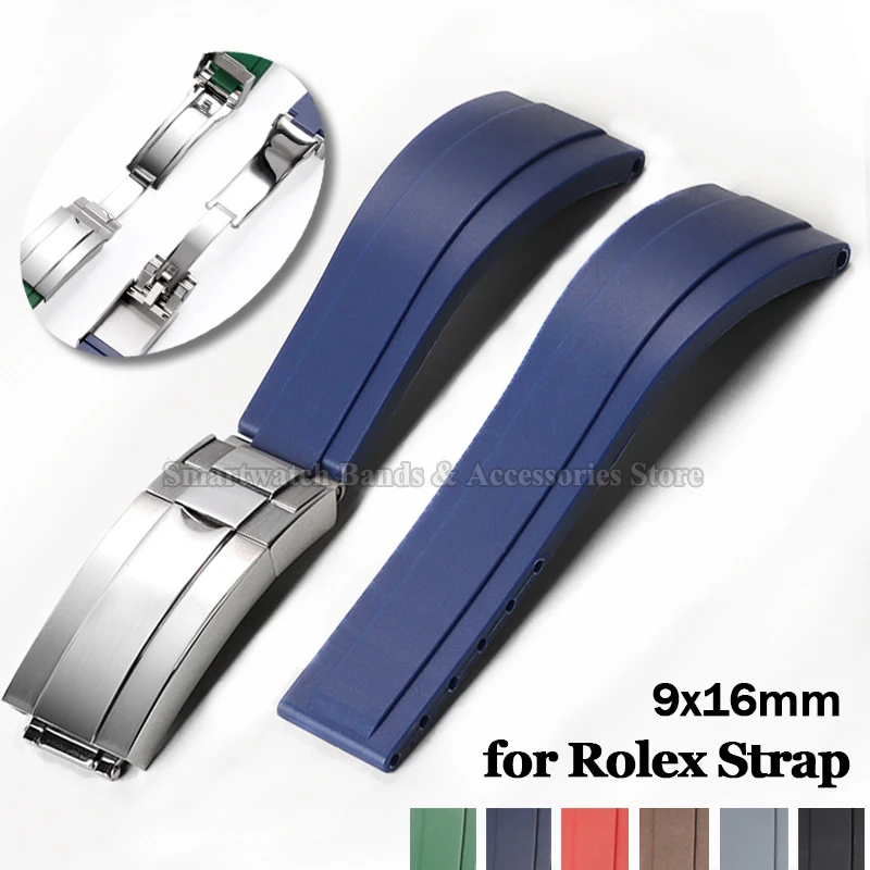 20mm Rubber Watch Strap for Rolex for Submariner for Water Ghost ...