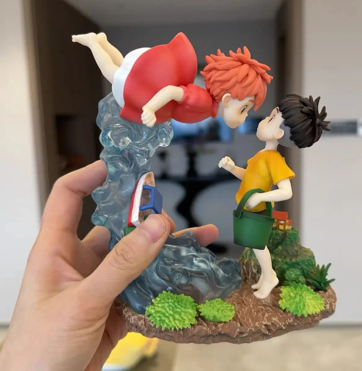 15cmPonyo-On-The-Cliff-Figure-Ponyo-Sousky-Seagal-Figure-Pvc-Gk-Statue ...