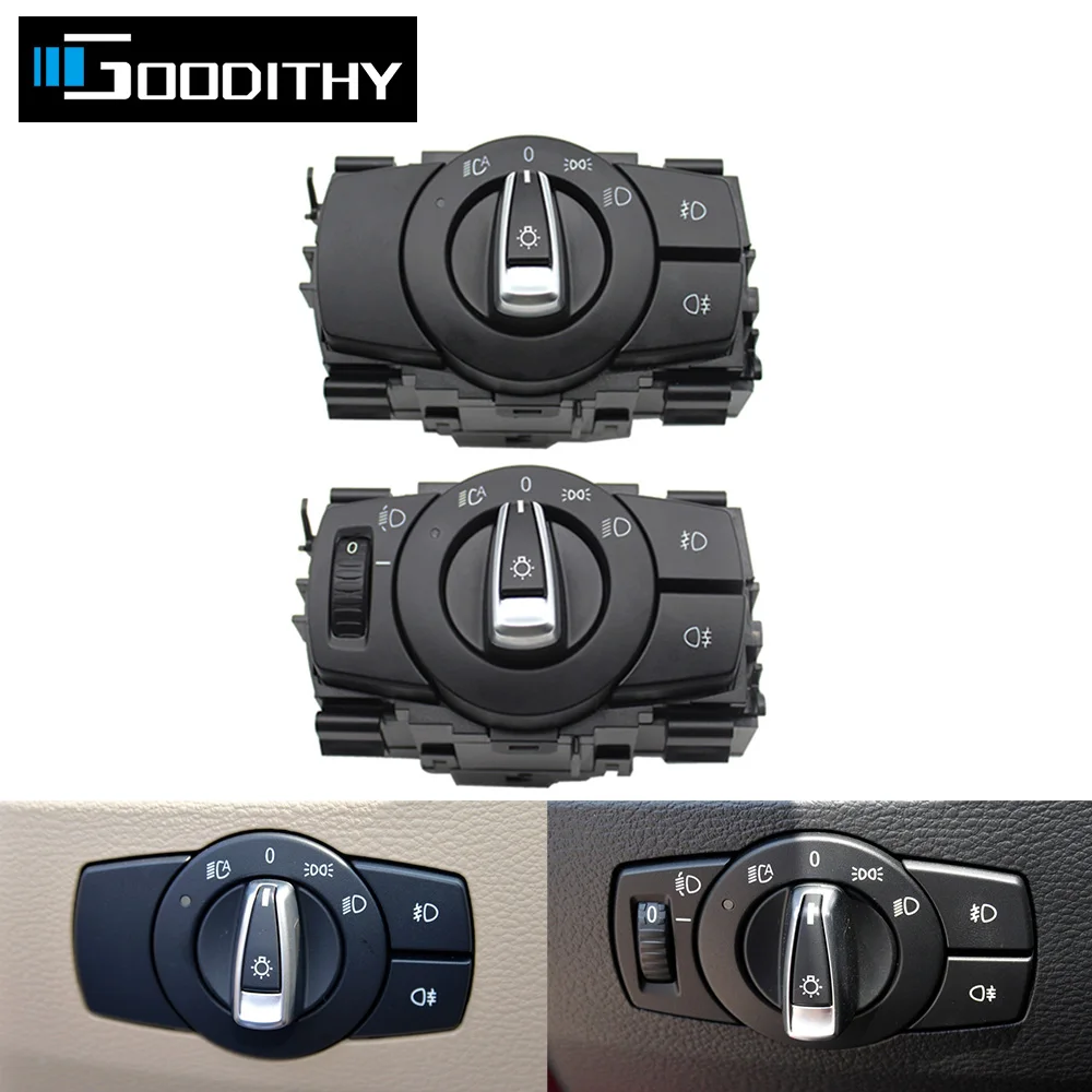 Car-Headlight-Switch-Headlamp-Rotation-Button-Assembly-For-BMW-1-3-X1 ...