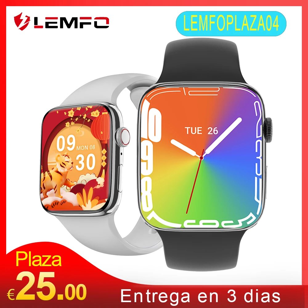Lemfo dt7 pro max relógio inteligente masculino feminino 1.9 Polegada ...