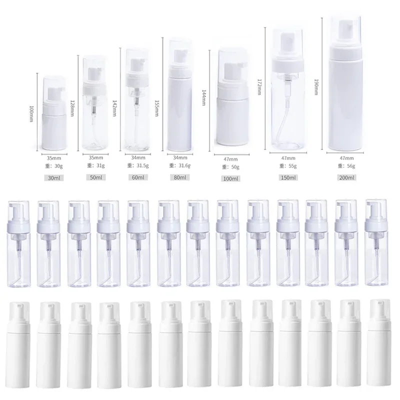 6Pcs-30ml-200ml-Empty-Plastic-Shampoo-Sample-Dispenser-Mini-Travel ...