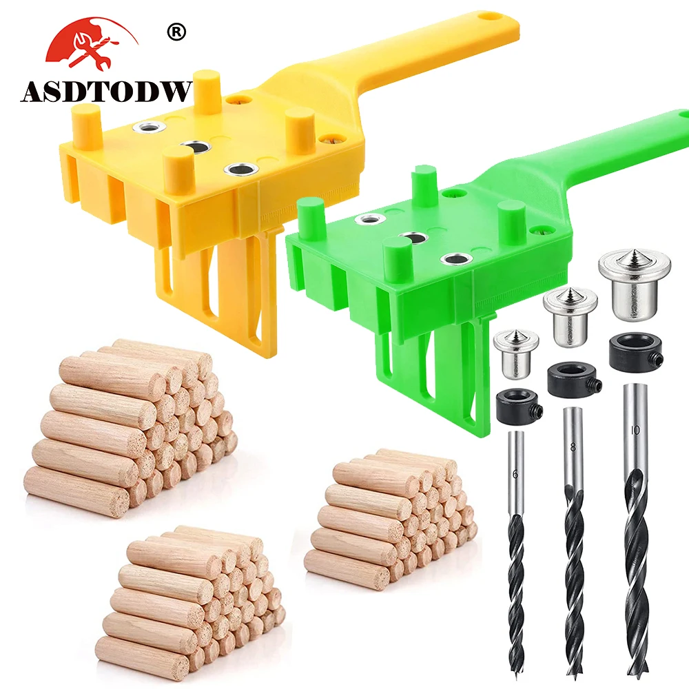 Pocket-Hole-Screw-Jig-Handheld-Dowel-Jig-Kit-6-8-10mm-Drill-Bit-Hole ...