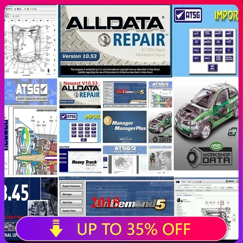 2026 Hot Sale Software de Reparo Automotivo Alldata All Data 10.53v ...