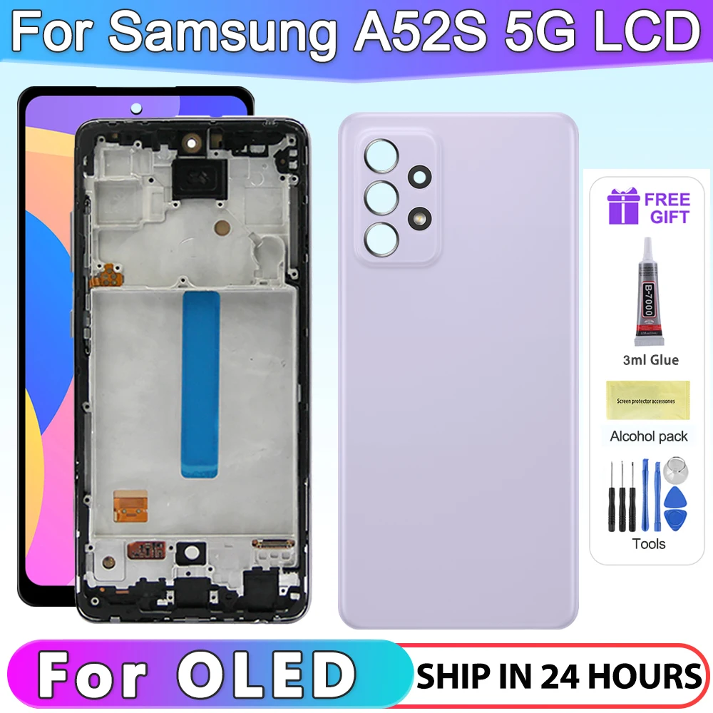 OLED-LCD-scherm-voor-Samsung-Galaxy-A52S-5G-SM-A528-Telefoon-LCD-scherm ...