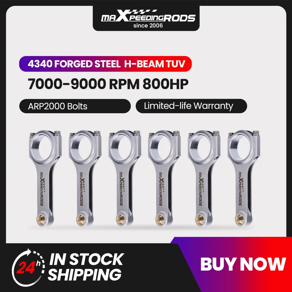 6x-Forged-Connecting-Rods-ARP-2000-Bolts-for-Audi-A4-A6-RS4-quattro-2 ...