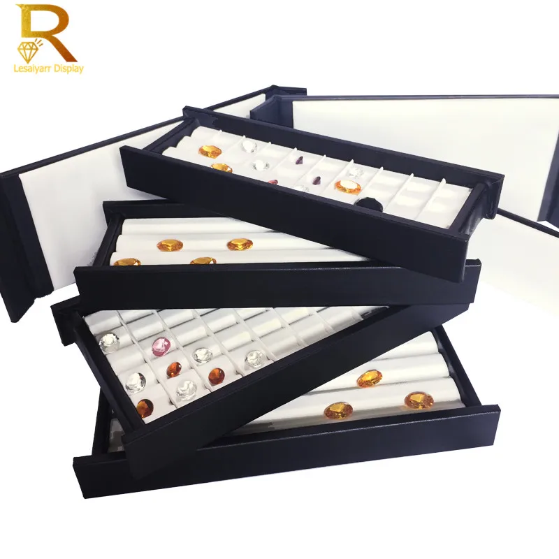 Jewelry-Gem-Stone-Display-Holder-Loose-Diamond-Storage-Case-V-Groove ...