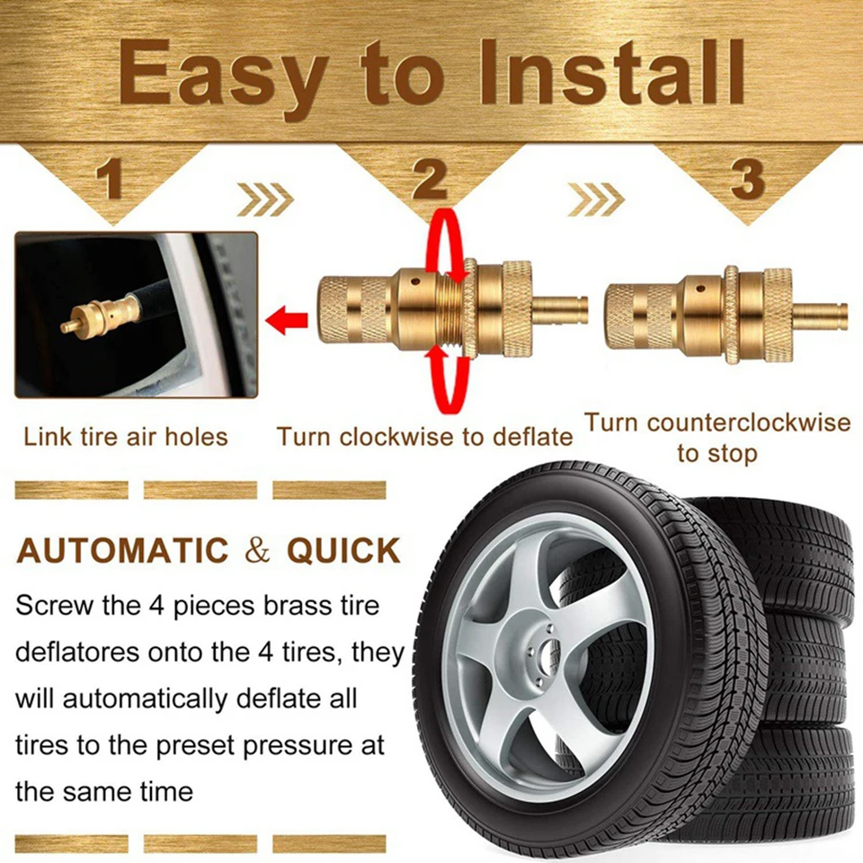 Tire Deflators Offroad Accessories Aazon.co: Autoatic Adjustable Tire ...