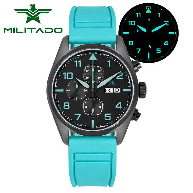Militado-Chronograph-Watch-OS00-Quartz-Movement-Super-BGW9-Luminous-AR ...
