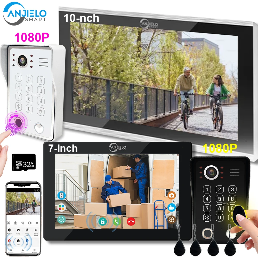Video-Intercom-for-Home-Tuya-Wifi-7-10-Inch-Touch-Monitor-1080P-Smart ...
