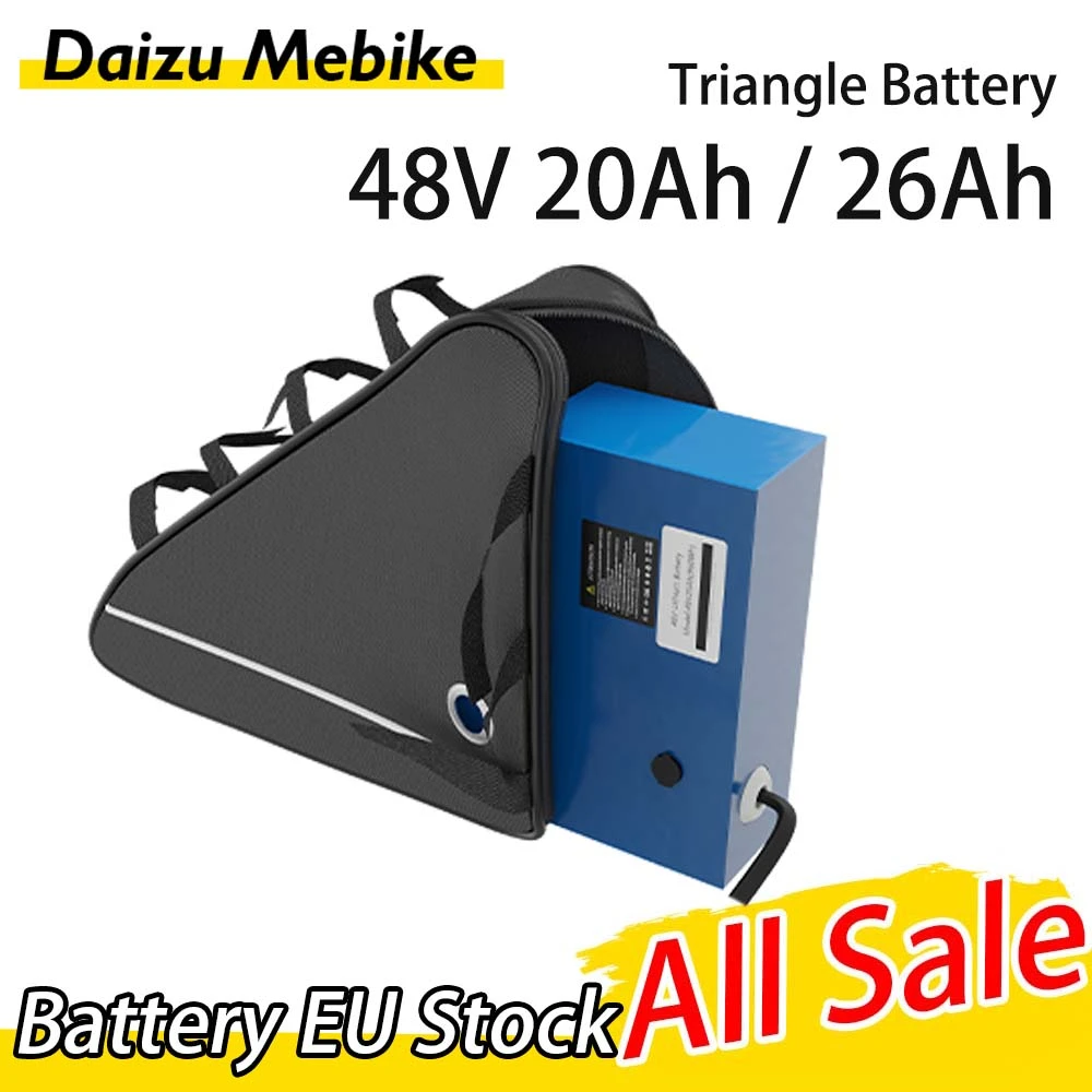 48V 20Ah 26AH Ebike Battery Triangle Battery 18650 Cells Pack for Ebike ...