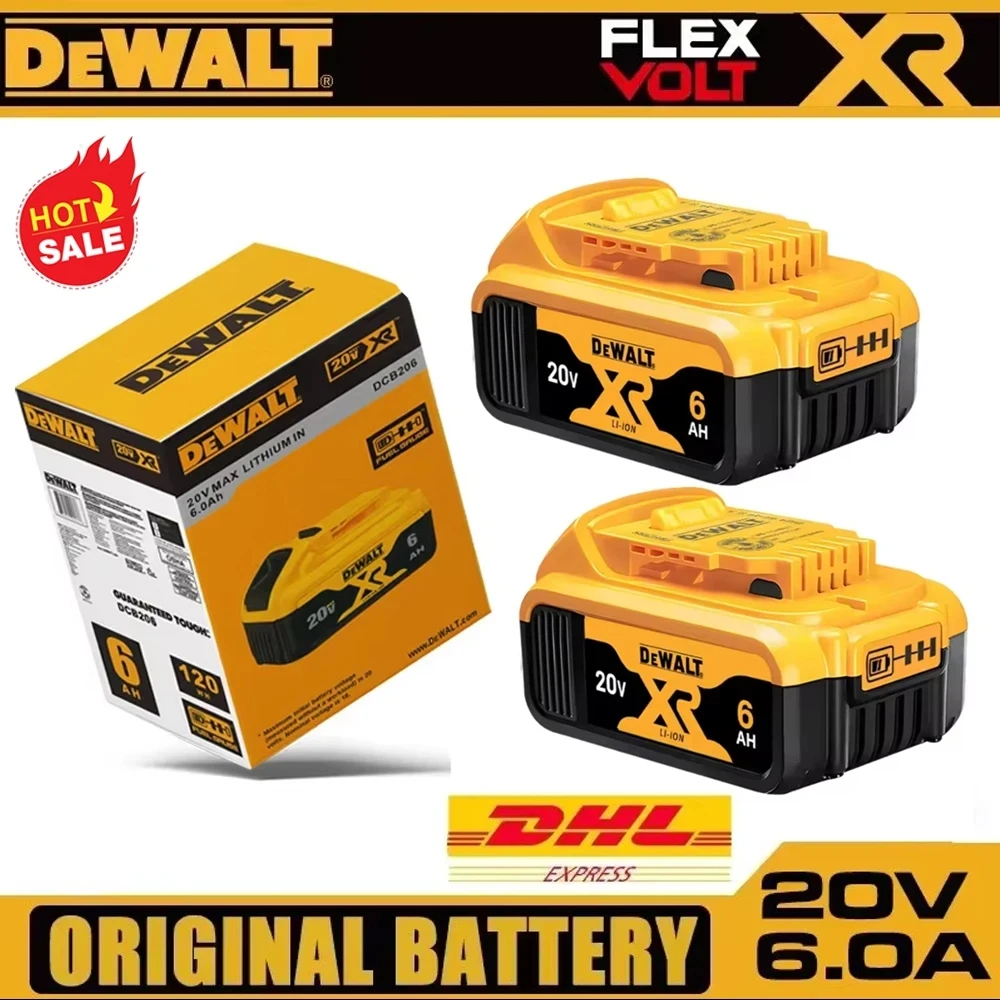 Original DeWalt 6Ah/5Ah 20V battery replaceable DCD887 DCD805 DCF860 ...