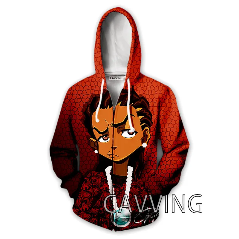 New Fashion 3D Print The Boondocks Zipper Hoodies Zip Up Hooded ...