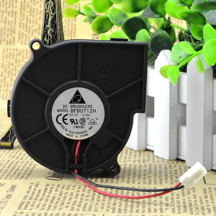 NEW Fan Cooling Cooler Radiator For Delta BFB0712H 75mm x 30mm DC 12V 0 ...