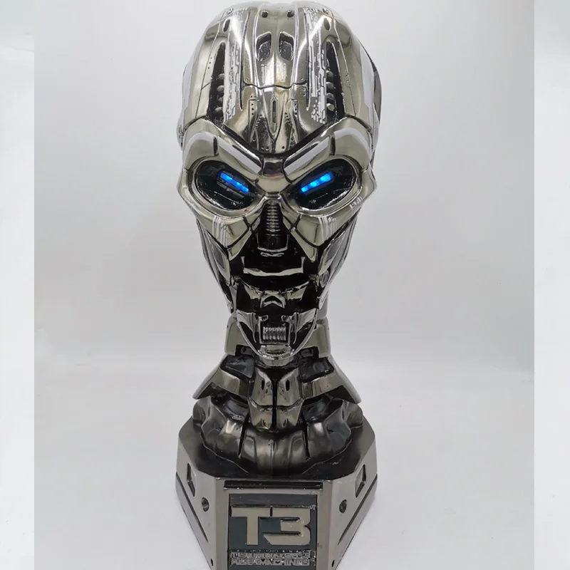 1:1 T800 Terminat 3 Skull Terminator T3 T-X Head Lift-Size Bust action ...