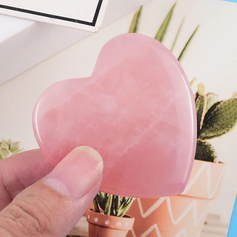 Rose-Quartz-Heart-Shape-Face-Care-Gua-Sha-Tool-Beauty-Health-Product ...