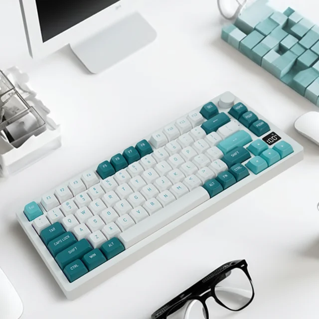 MATHEW TECH MK75 Pro RGB Wireless Mechanical Keyboard Bluetooth 2.4G ...