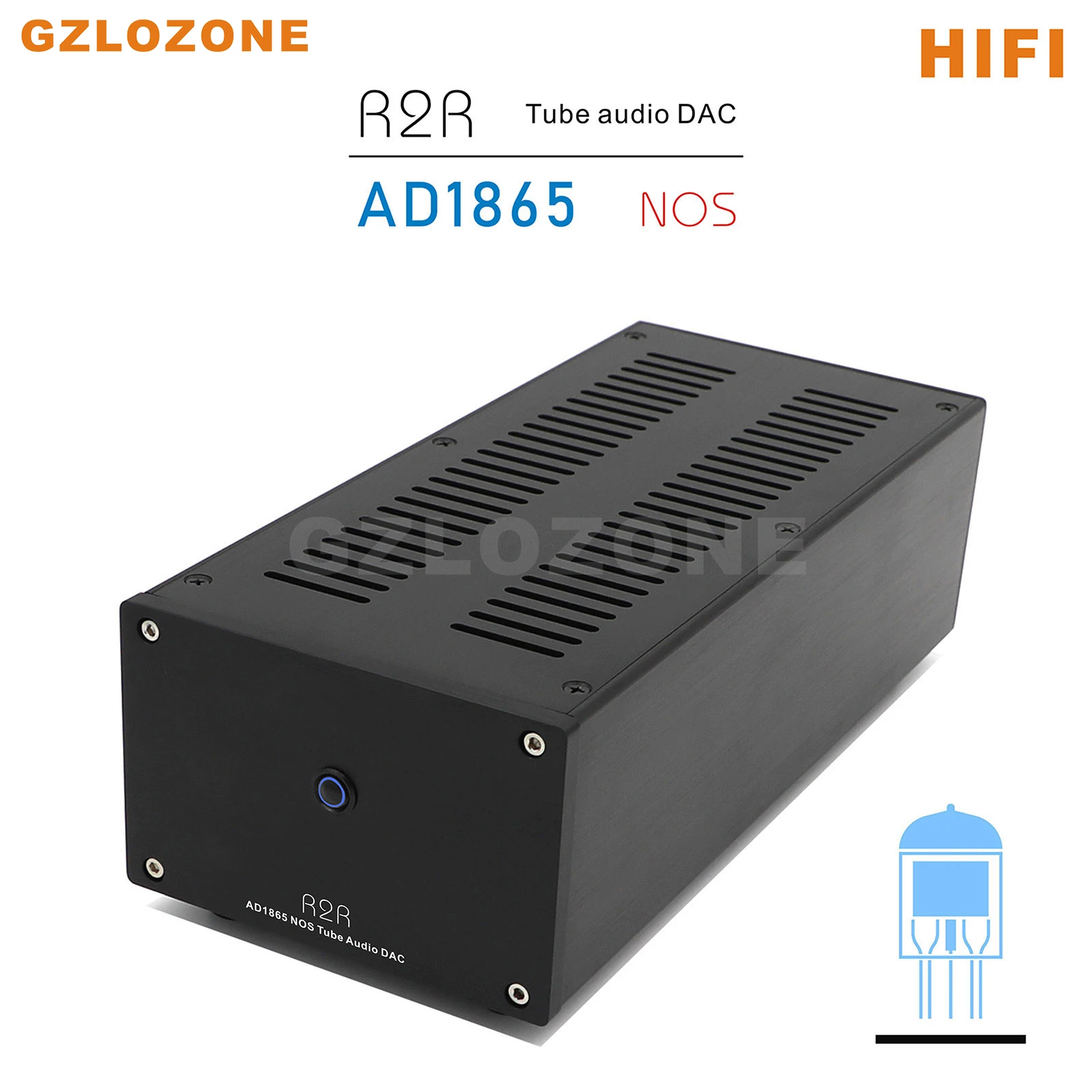 HIFI R2R Architecture decoder AD1865 NOS Tube audio DAC With 6N11 + 6Z4 ...