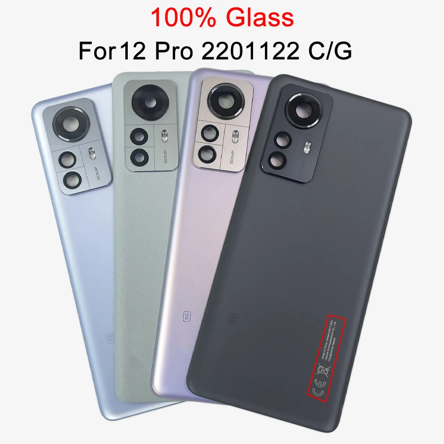 A+++ Battery Cover Door Back Housing For Xiaomi Mi 12 Pro Glass Lid ...