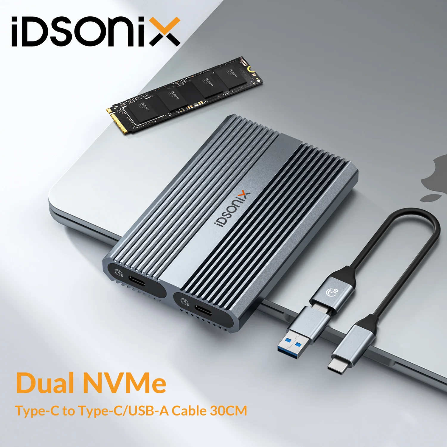 IDSONIX-Dual-NVMe-SSD-Enclosure-2-Slot-NVMe-PCIE-10Gbps-and-6Gbps-SATA ...
