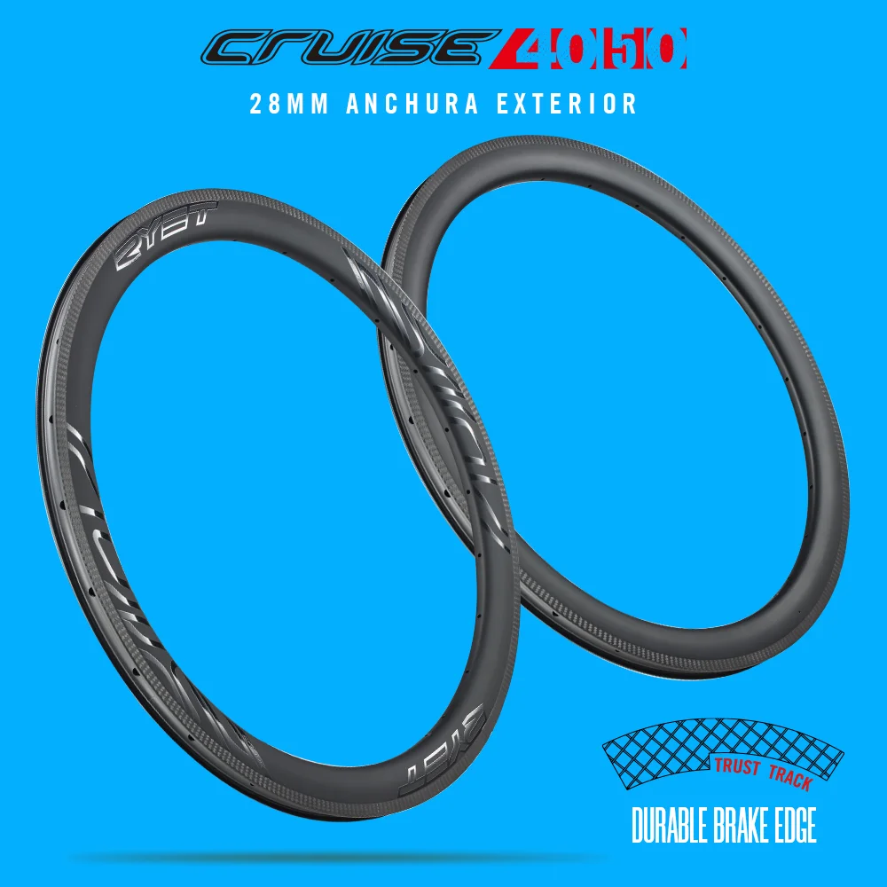 RYET-700C-Carbon-Road-Bike-Rim-Brake-wheel-V-Brake-Rim-40mm-50mm ...