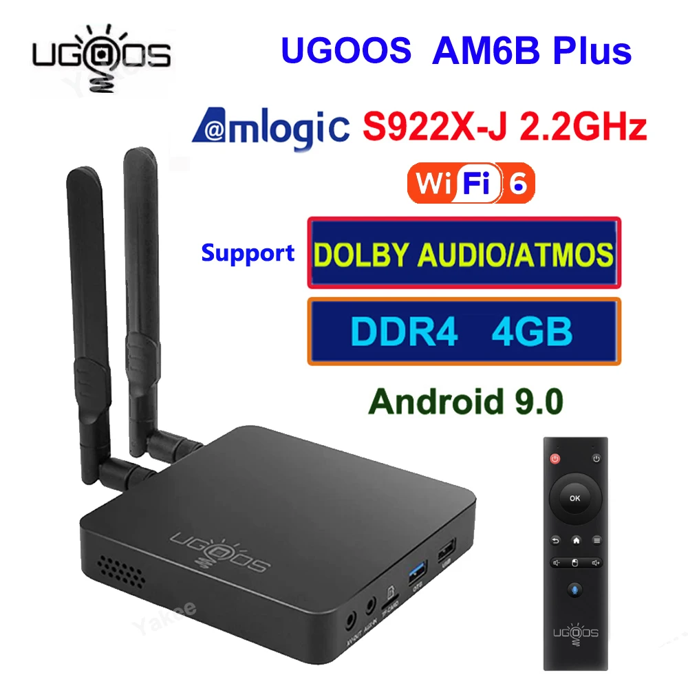 Ugoos Am6b Plus Smart Tv Box Andorid 9.0 Amlogic S922x-j 4gb 32gb 2.4g ...